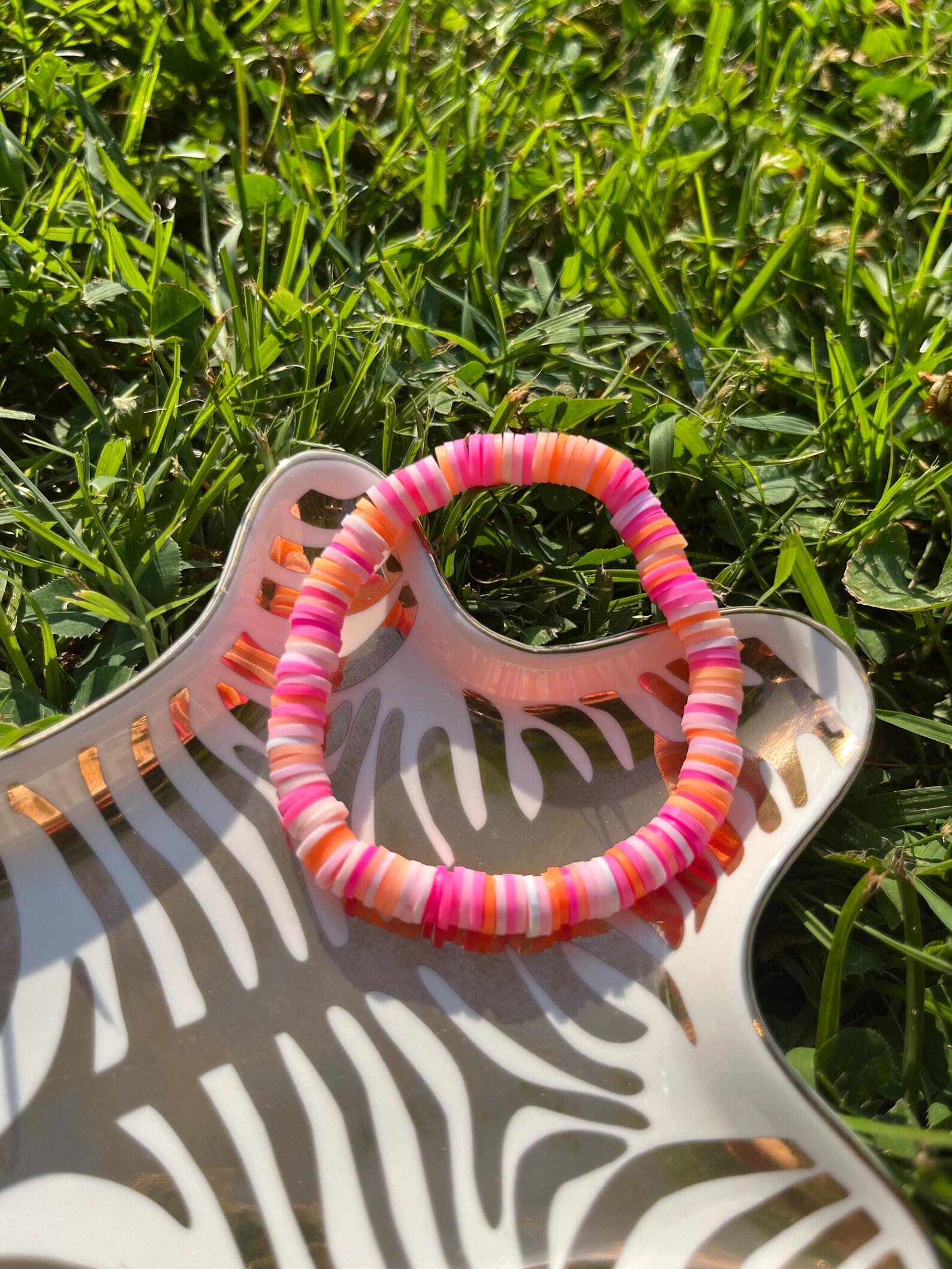Preppy Summer Clay Bead Bracelets - Etsy