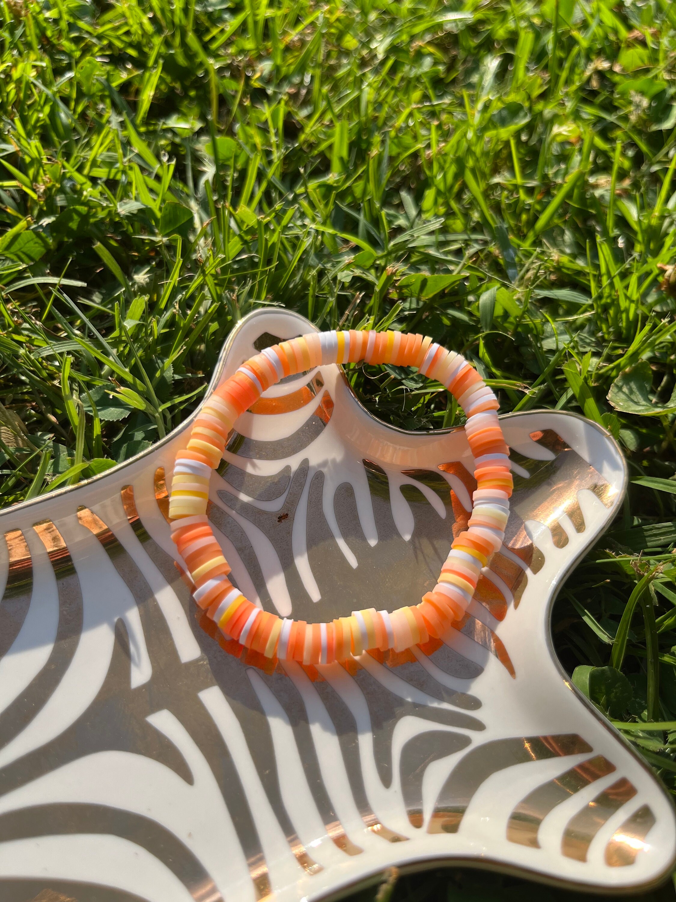 Preppy Summer Clay Bead Bracelets - Etsy