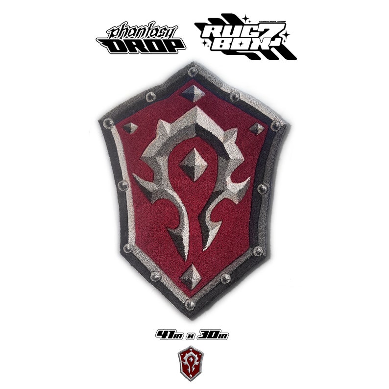 Wow Horde Alliance Shield Rug (set or Individual), Handmade to Order ...