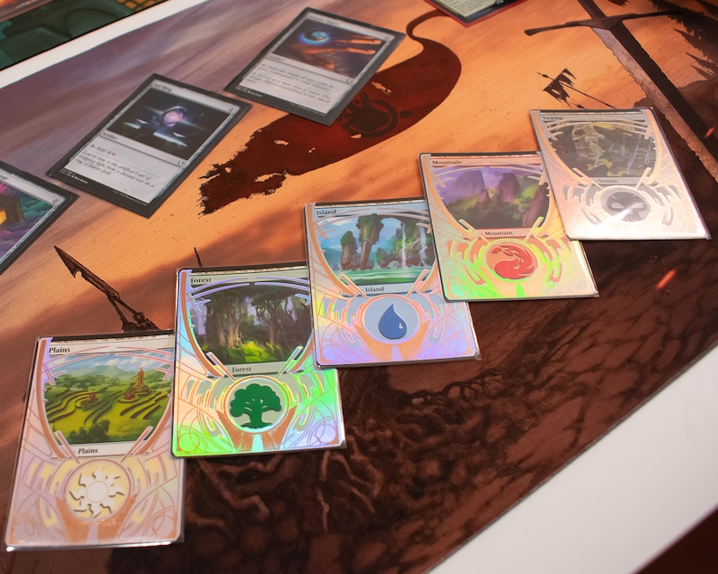 Custom Mtg Foil Land Alter: Embossed Holographic Overlay - Etsy