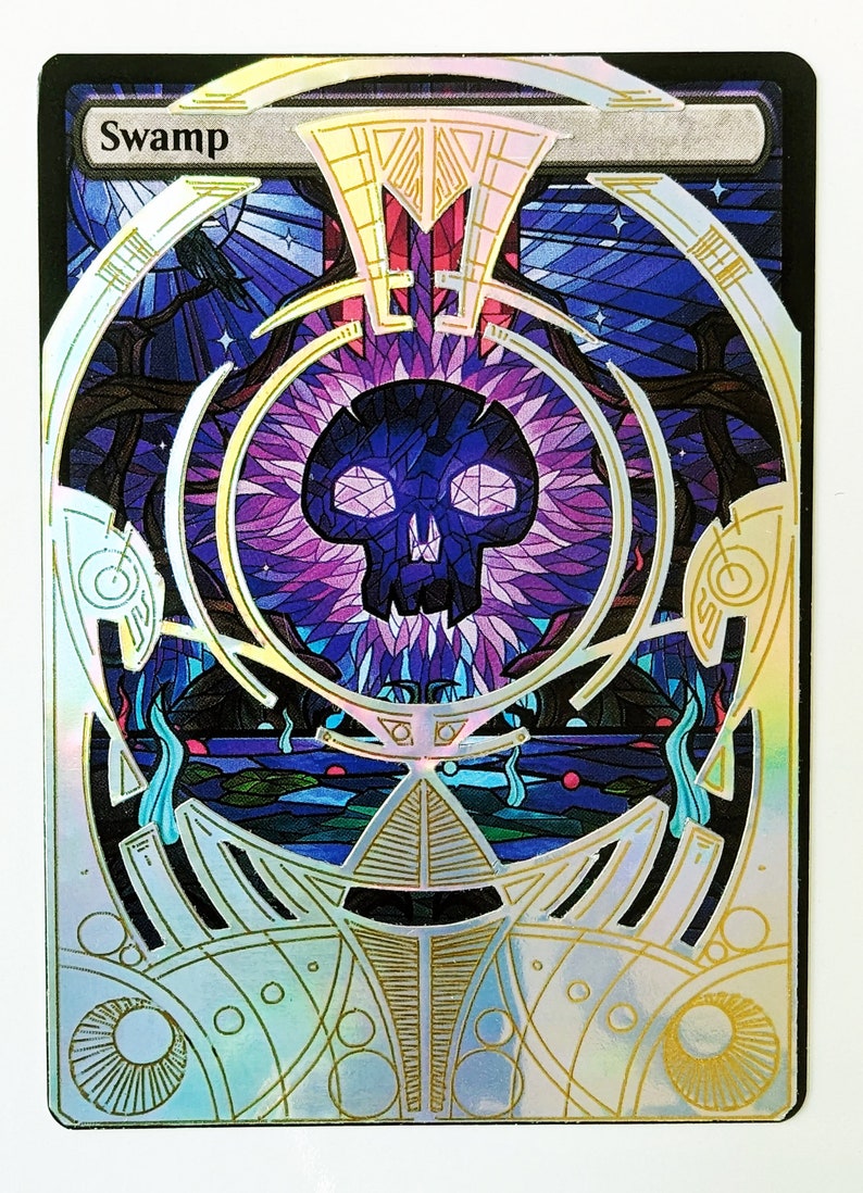 Mtg Basic Land Alter DMU Showcase Basic Land Mtg Foil Land for ...