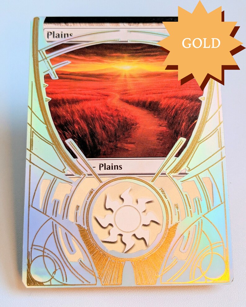 Custom Mtg Foil Land Alter: Embossed Holographic Overlay - Etsy