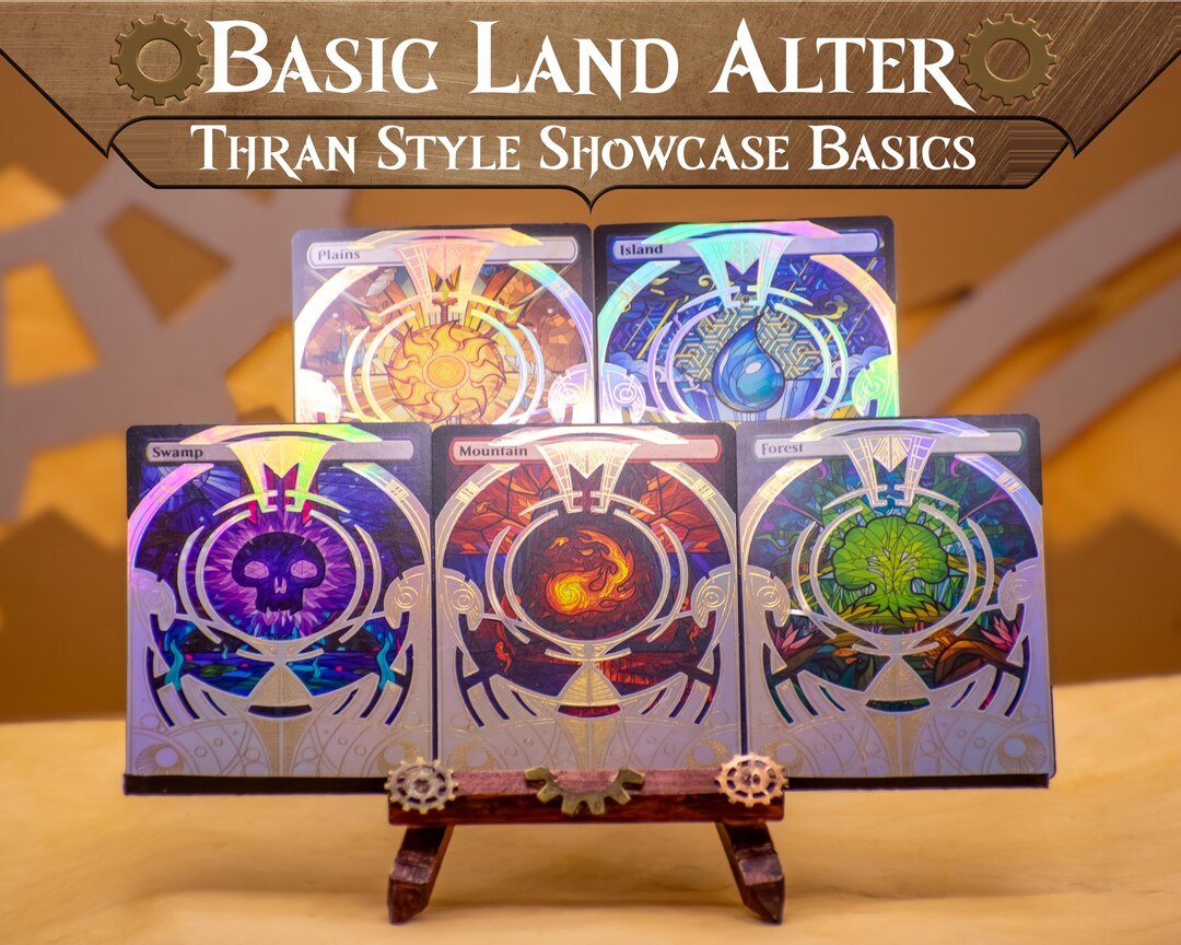 Mtg Basic Land Alter DMU Showcase Basic Land Mtg Foil Land for ...