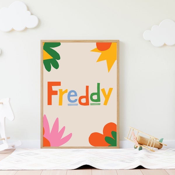 Freddy Name Print - Etsy