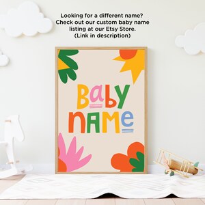 Luca Name Nursery Print Kids Bedroom Wall Art Nursery Wall Art Primary ...