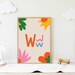 Letter W Worm Nursery Print • Kids Bedroom Wall Art • Nursery Wall Art ...