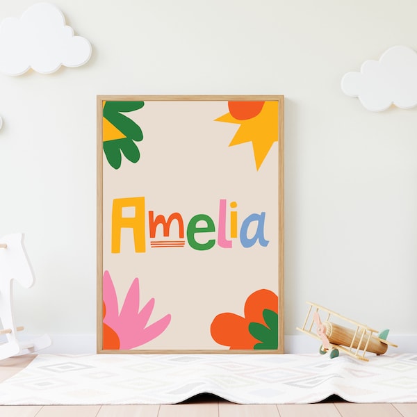 Baby Name Print - Etsy