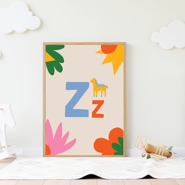 Luca Name Nursery Print Kids Bedroom Wall Art Nursery Wall Art Primary ...