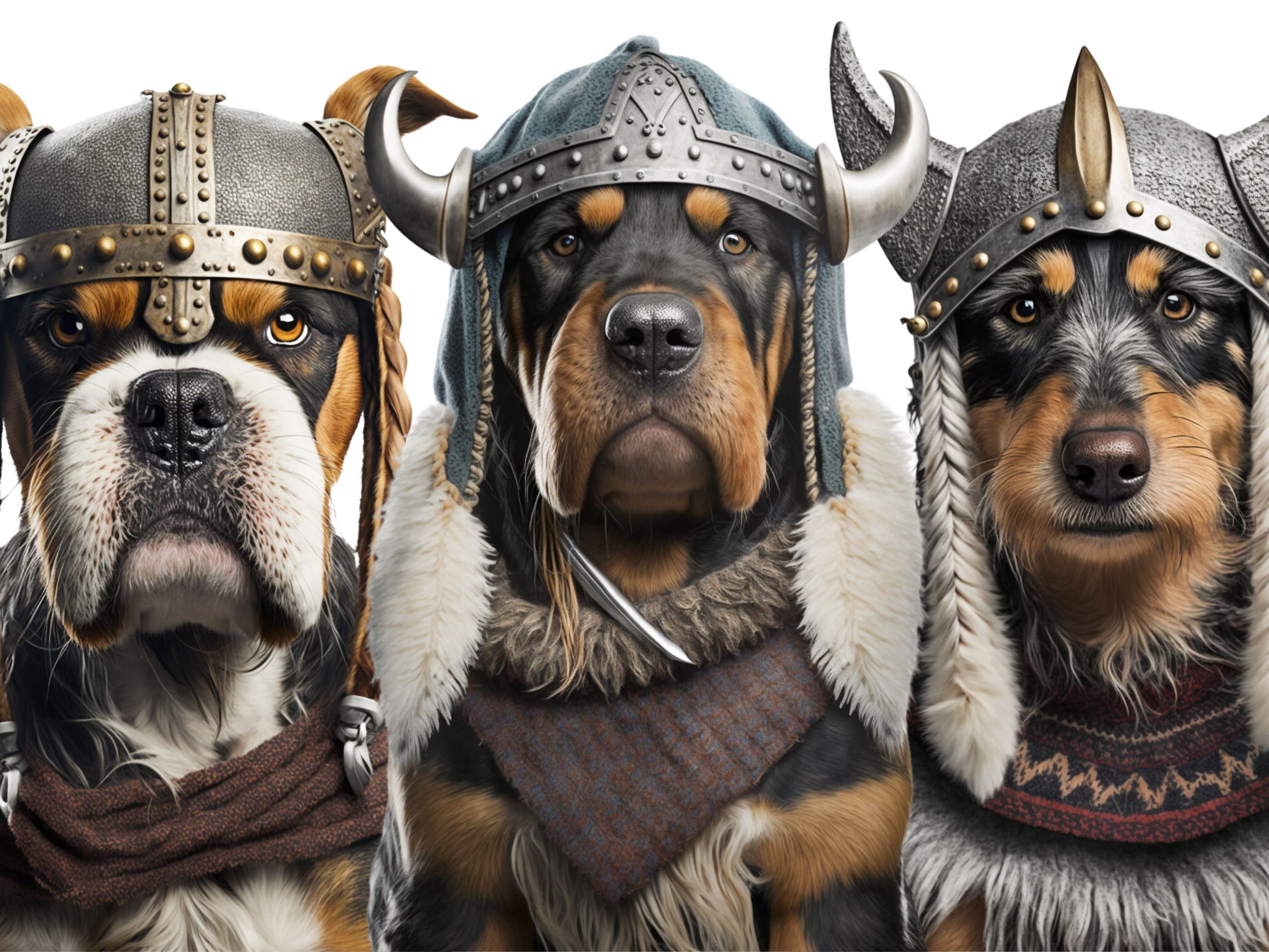 Viking Dog Clipart Bundle Watercolor Art Human Animal PNG - Etsy