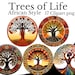Tree of Life Female Style Clipart Bundle, Watercolor PNG, Girl Tree of ...