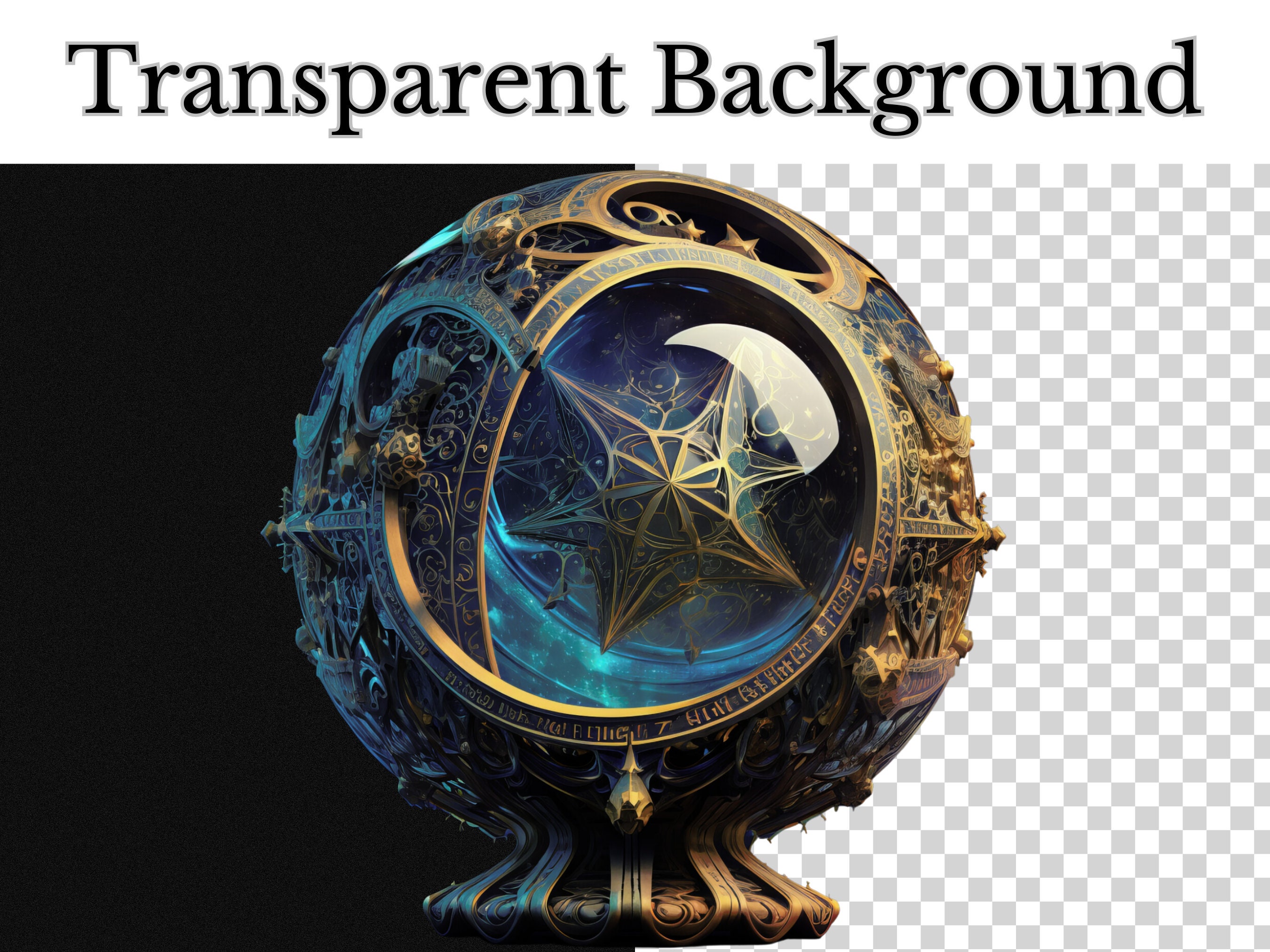 Magic Astrolabe Clipart Bundle, Watercolor PNG, RPG Item Art, Transparent Background, Wizard ...