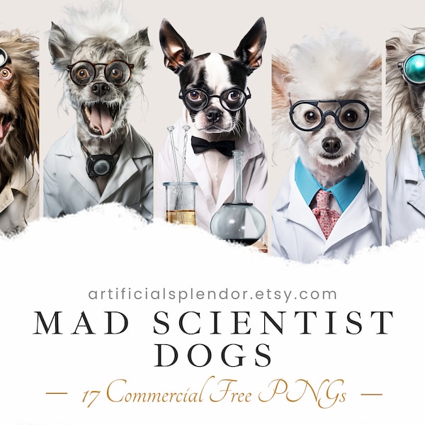 Mad Scientist Clipart - Etsy
