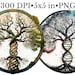 Tree of Life (DNA Style) Clipart Bundle, Watercolor PNG, DNA Helix ...
