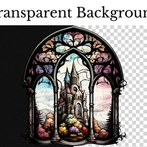 Castle Window Clipart Bundle, Watercolor PNG, RPG Item Art, Transparent ...