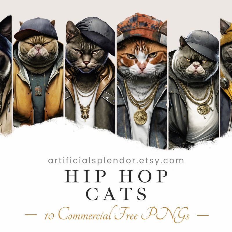 Cat Gangstas - Etsy