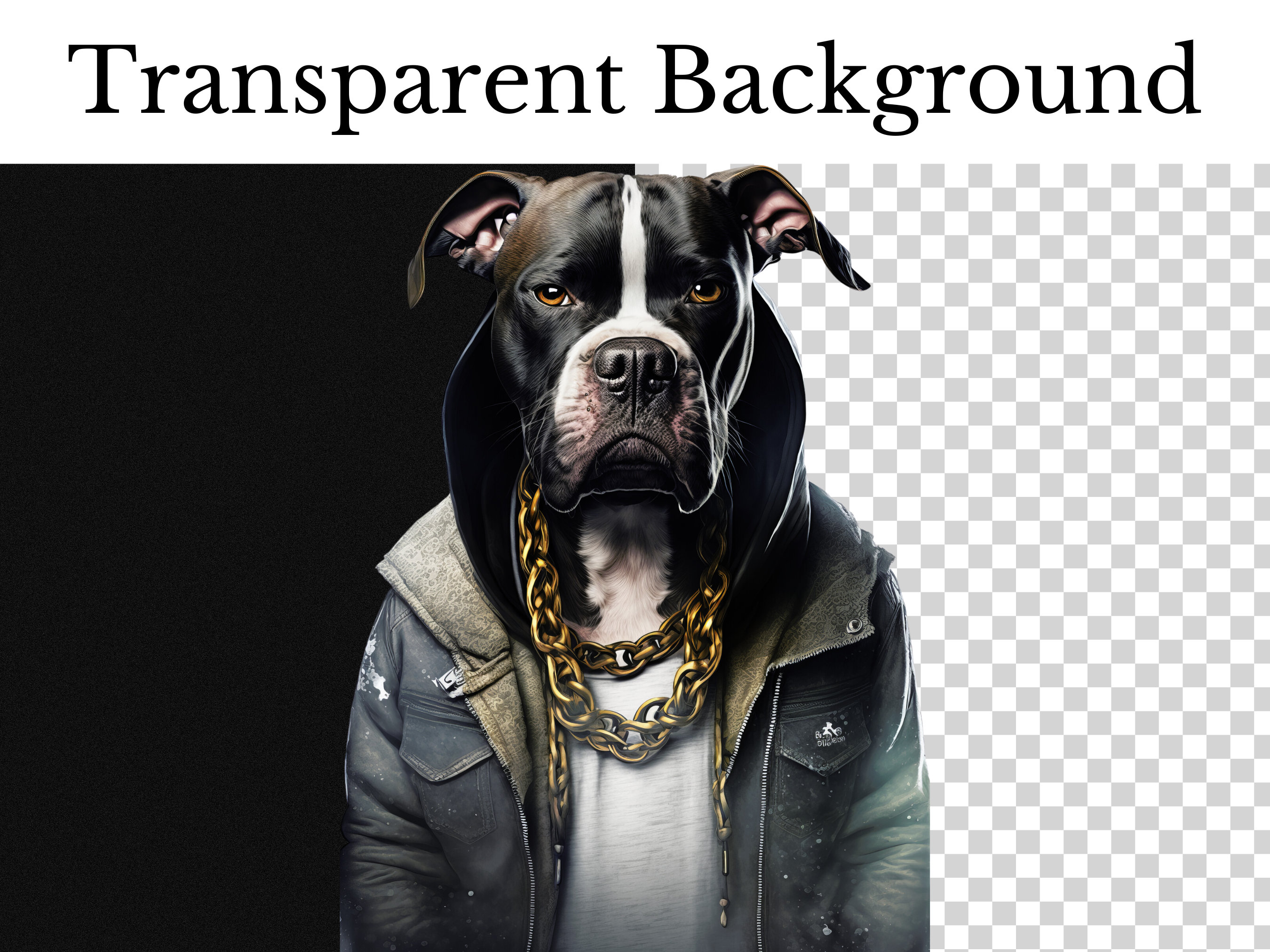 Hip Hop Dog Clipart Bundle, Watercolor Art, Human Animal PNG, Digital ...