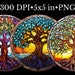 Tree of Life Stained Glass Style Clipart Bundle Watercolor - Etsy