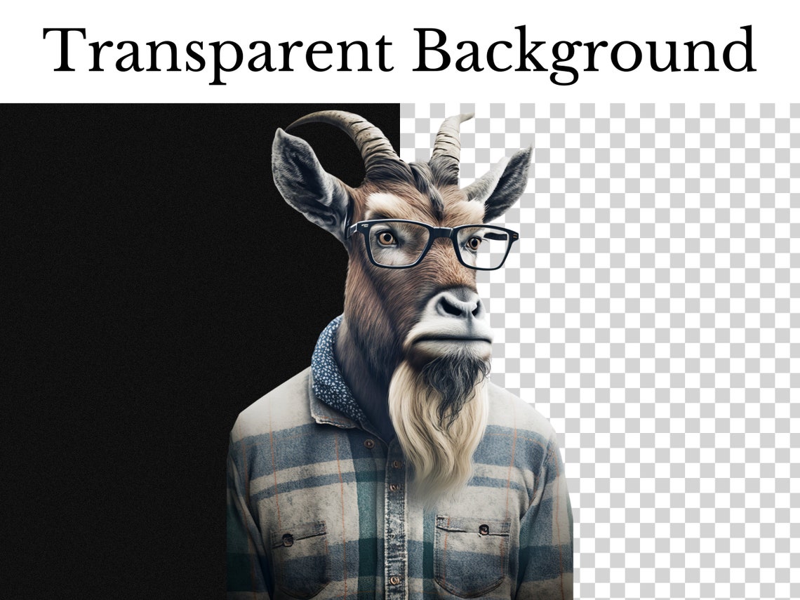 Hipster Farm Animal Clipart Bundle Watercolor Art Human - Etsy