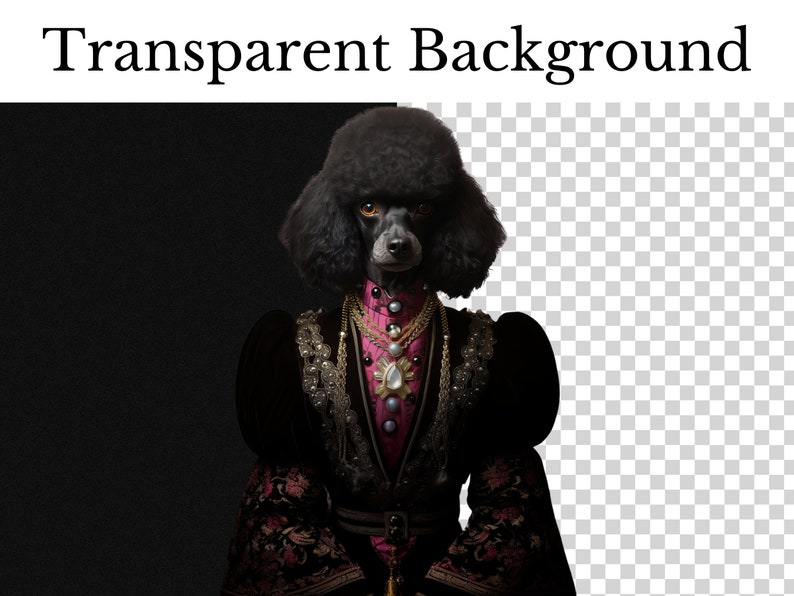 Whimsigoth Dog Clipart Bundle, Digital Goth Dog Dressed as Person ...