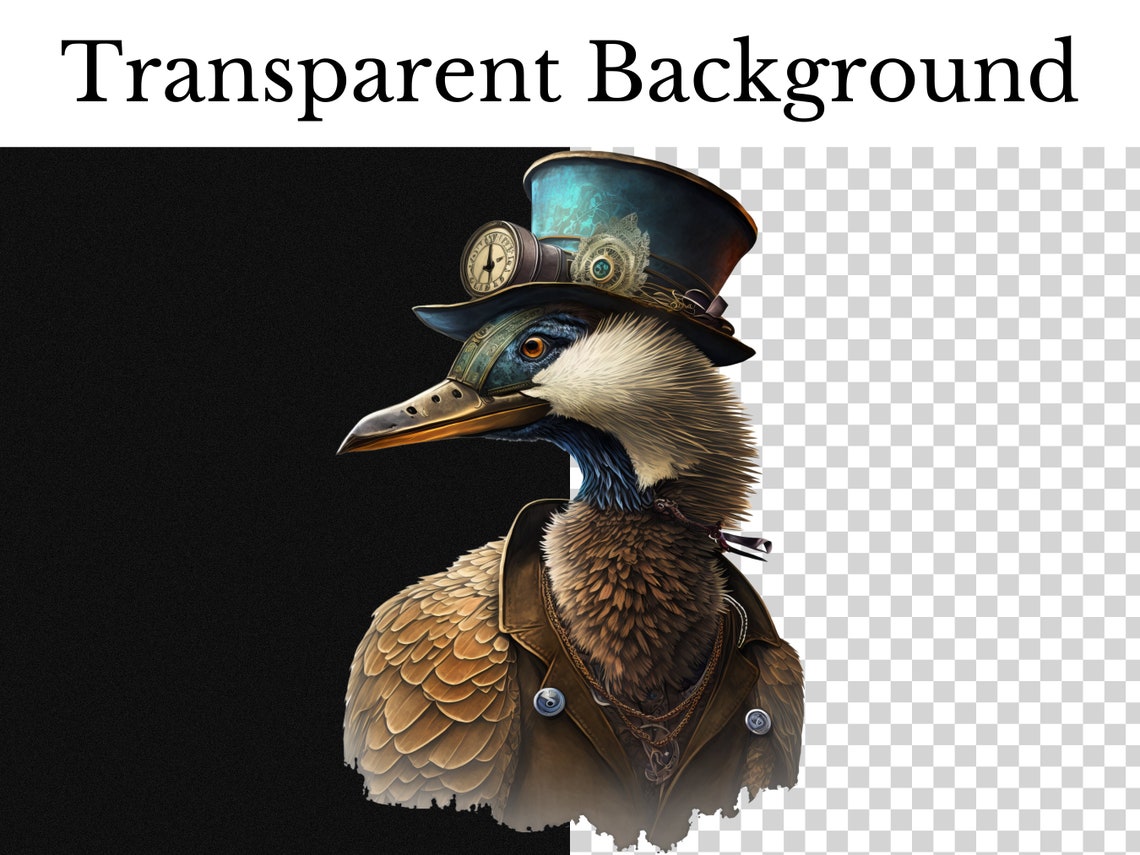 Steampunk Farm Animal Clipart Bundle Pngs With Transparent - Etsy