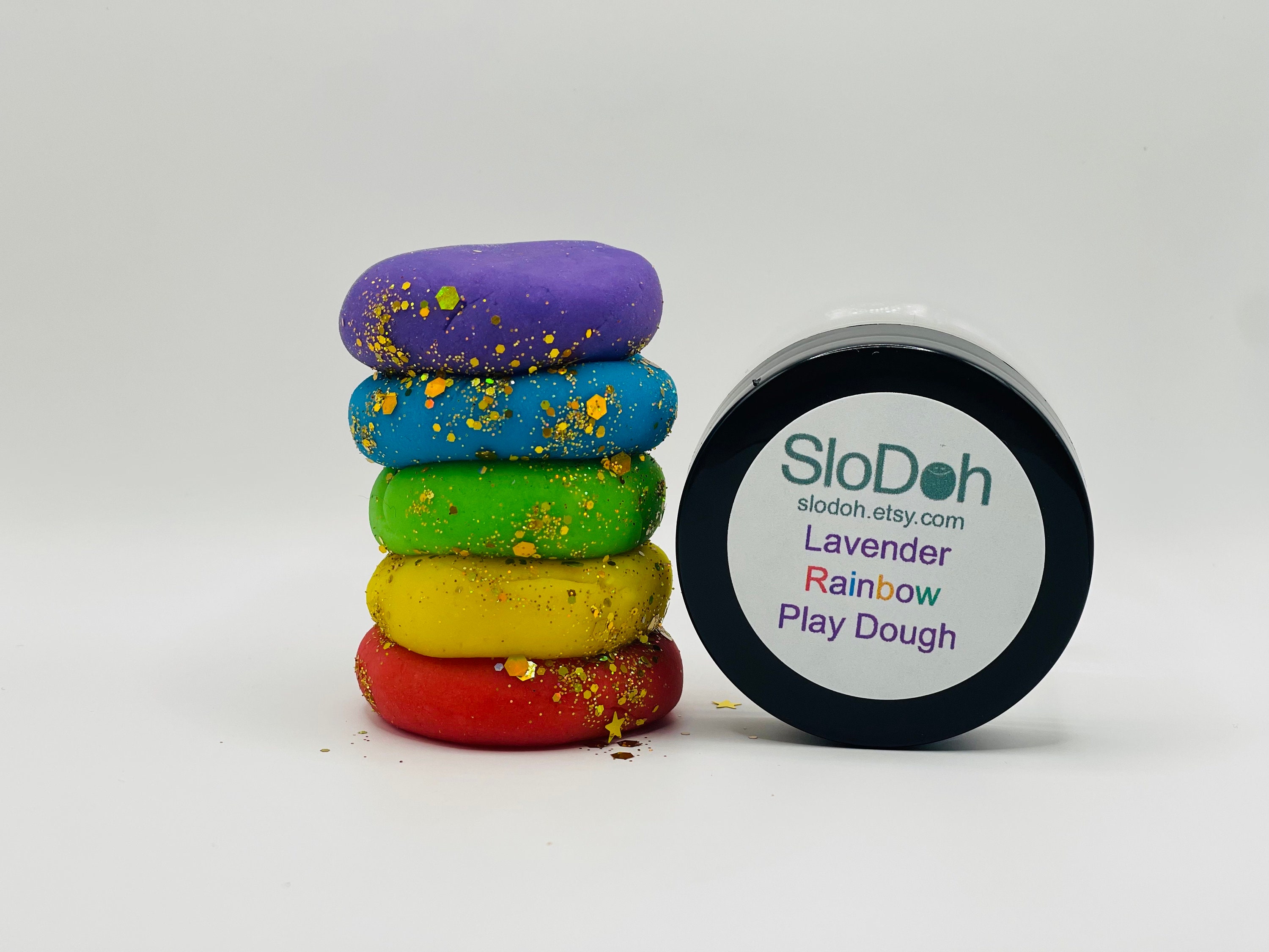 Glitter Rainbow Play Dough Gift Halloween Favor Company Swag Play Doh ...