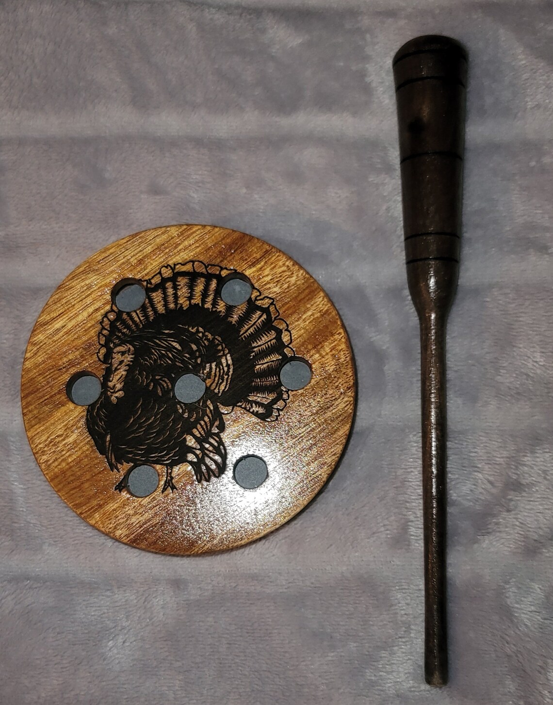 Turkey Pot Call Turkey Call Engraved Turkey Call Red Slate Pot Call Red ...