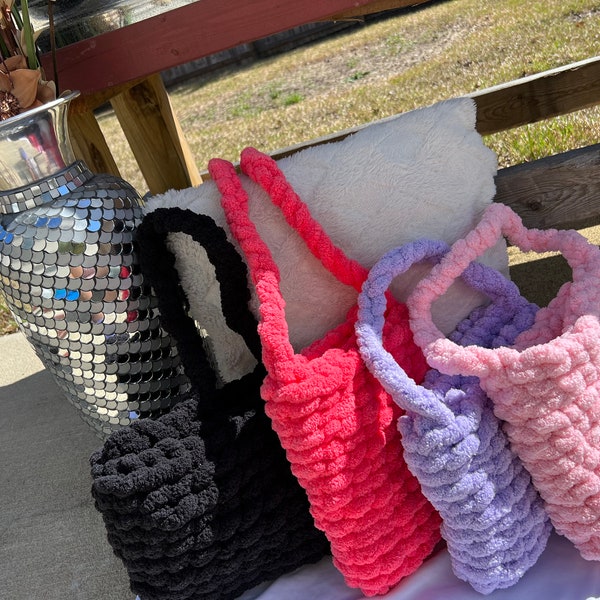 Hand Knit Bag - Etsy