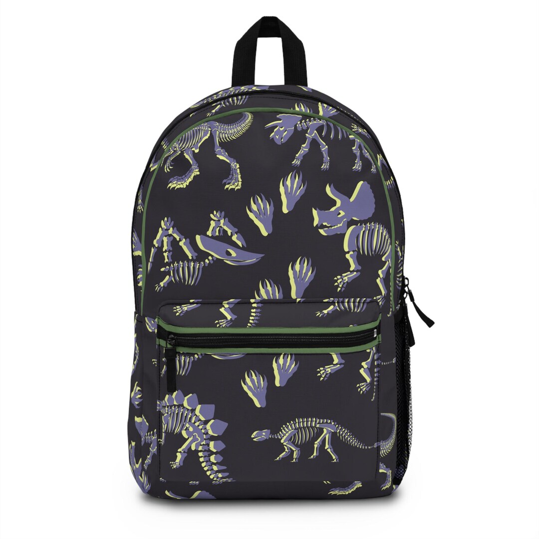 Dino Skeleton Backpack, Kids School Bag, Fun Dinosaur Design, Perfect ...