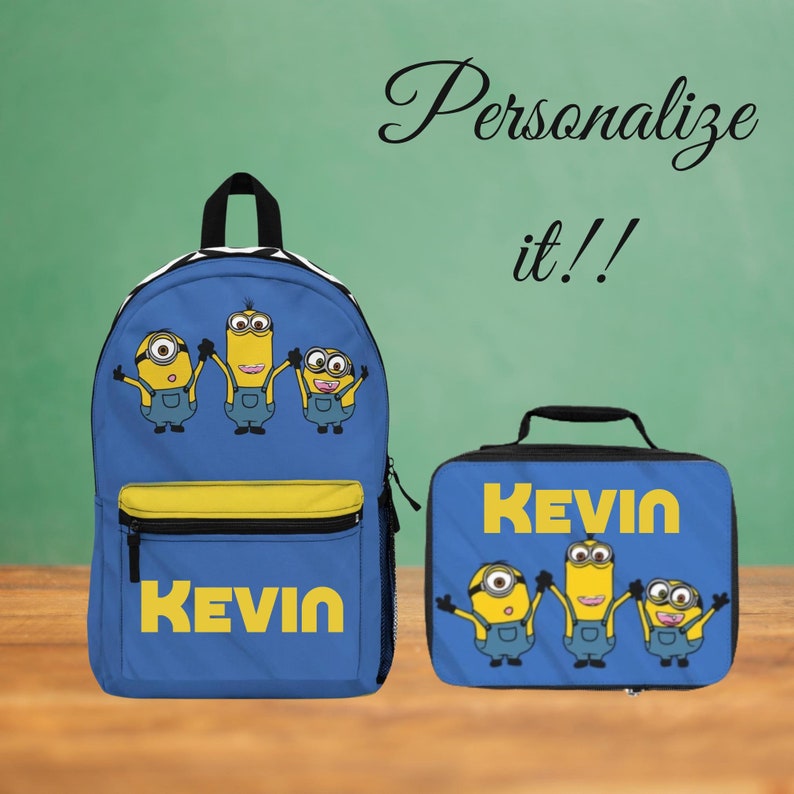 Minions Backpack Personalized Backpack Back to School Kids Backpack ...