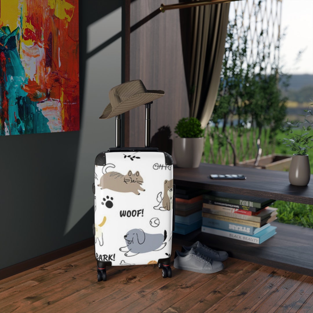 Luggage Cute Dogs Suitcase Hard Shell Travel Suitcase Weekend Travel ...