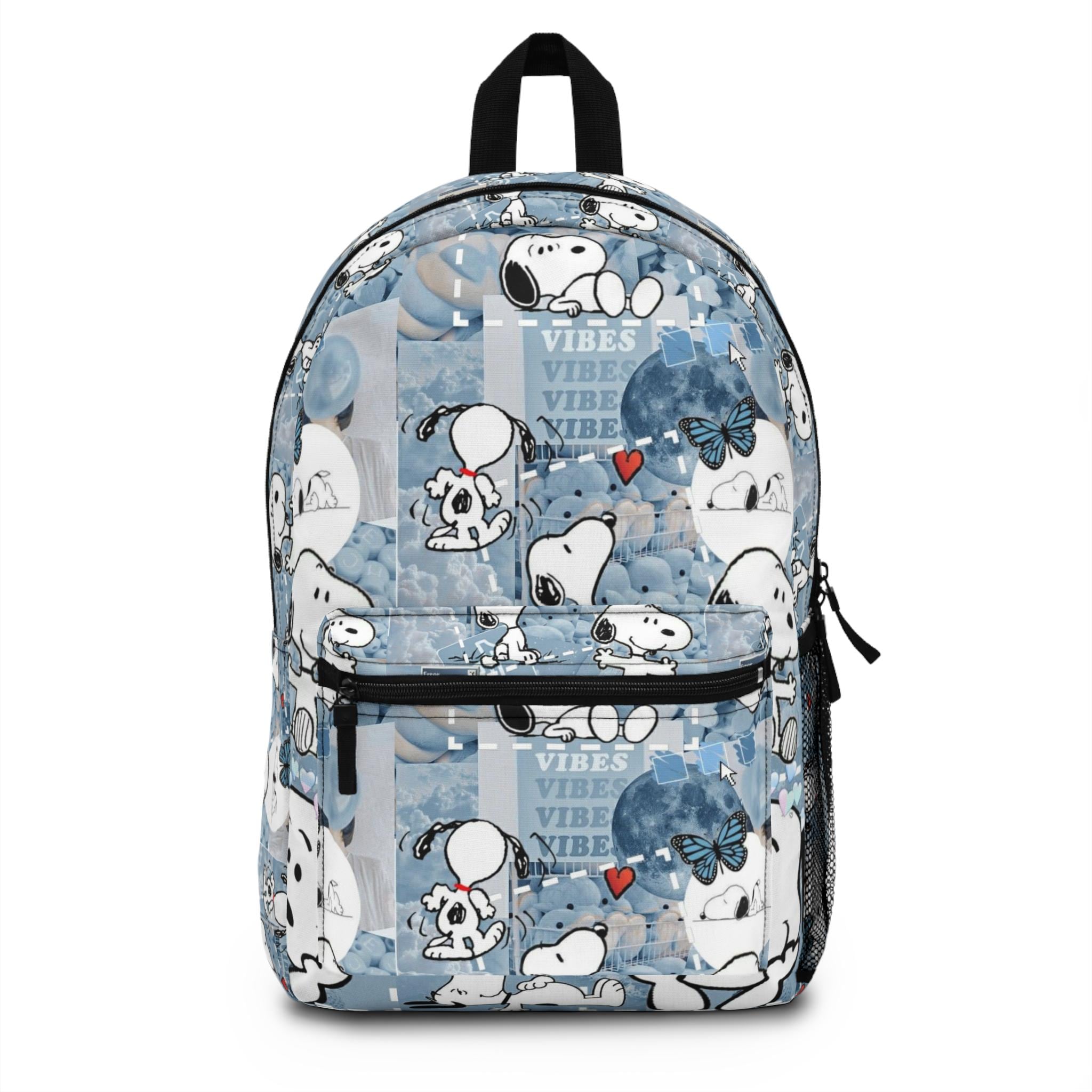 Snoopy Computer Background Backpack Peanuts Fan School Bag, Cartoon ...