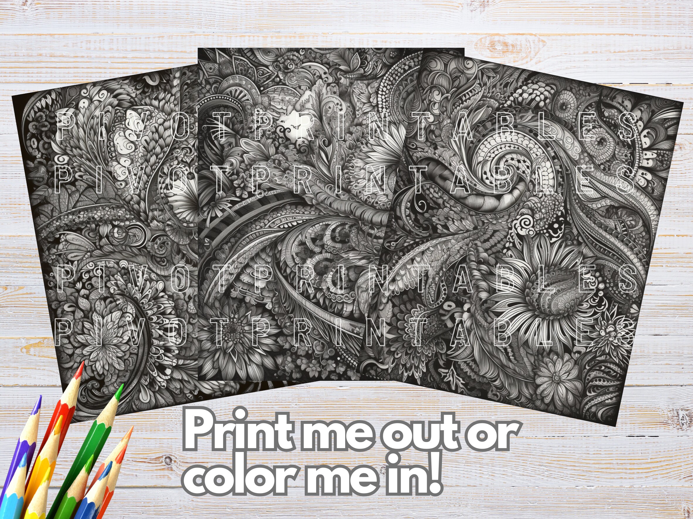Unique Sunflower Zentangle Coloring Pages 10 Enchanting Designs BONUS ...