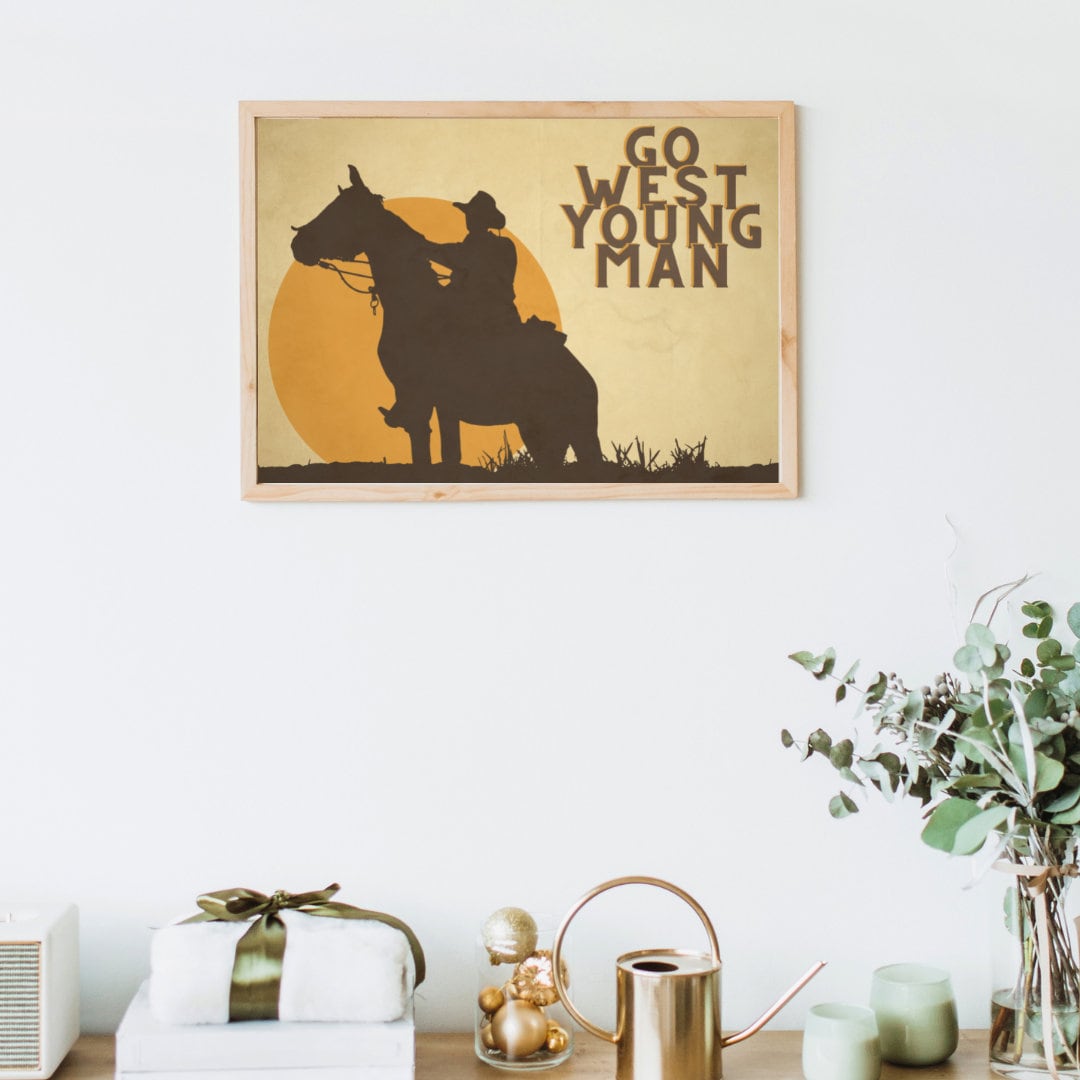 Go West Young Man Poster - Digital Download - Etsy