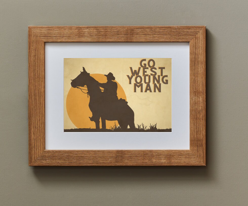 Go West Young Man Poster - Digital Download - Etsy