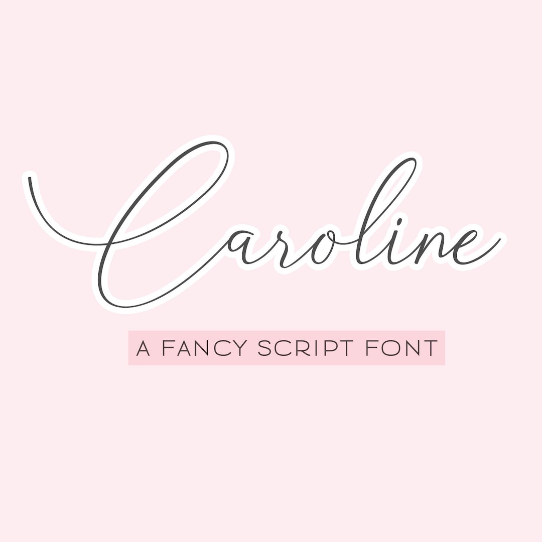 Caroline Font | Handwritten Script Font | Cricut Fonts | Cute Script ...