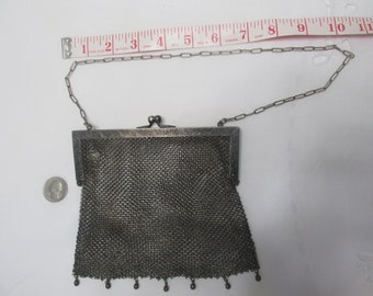 Vintage German Silver Mesh Purse - Etsy