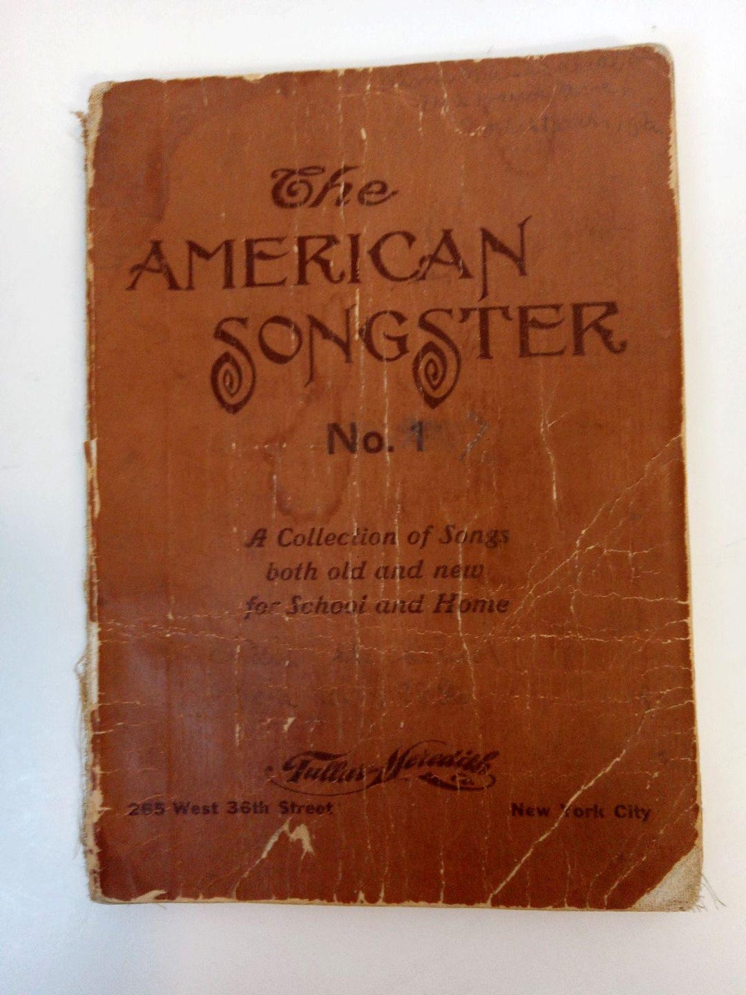 1907 the American Songster No. 1 Sheet Music Book (tuller-meredith) (AS ...