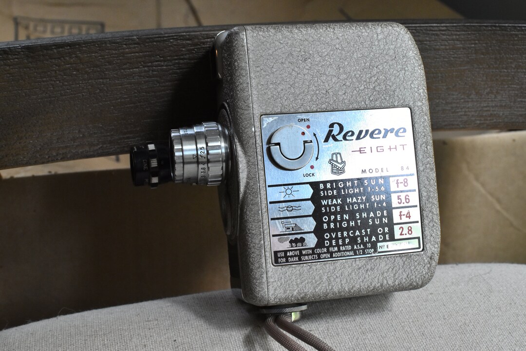 1950s 8MM Revere Eight Model 84 Movie Camera With Turret Lenses - Etsy