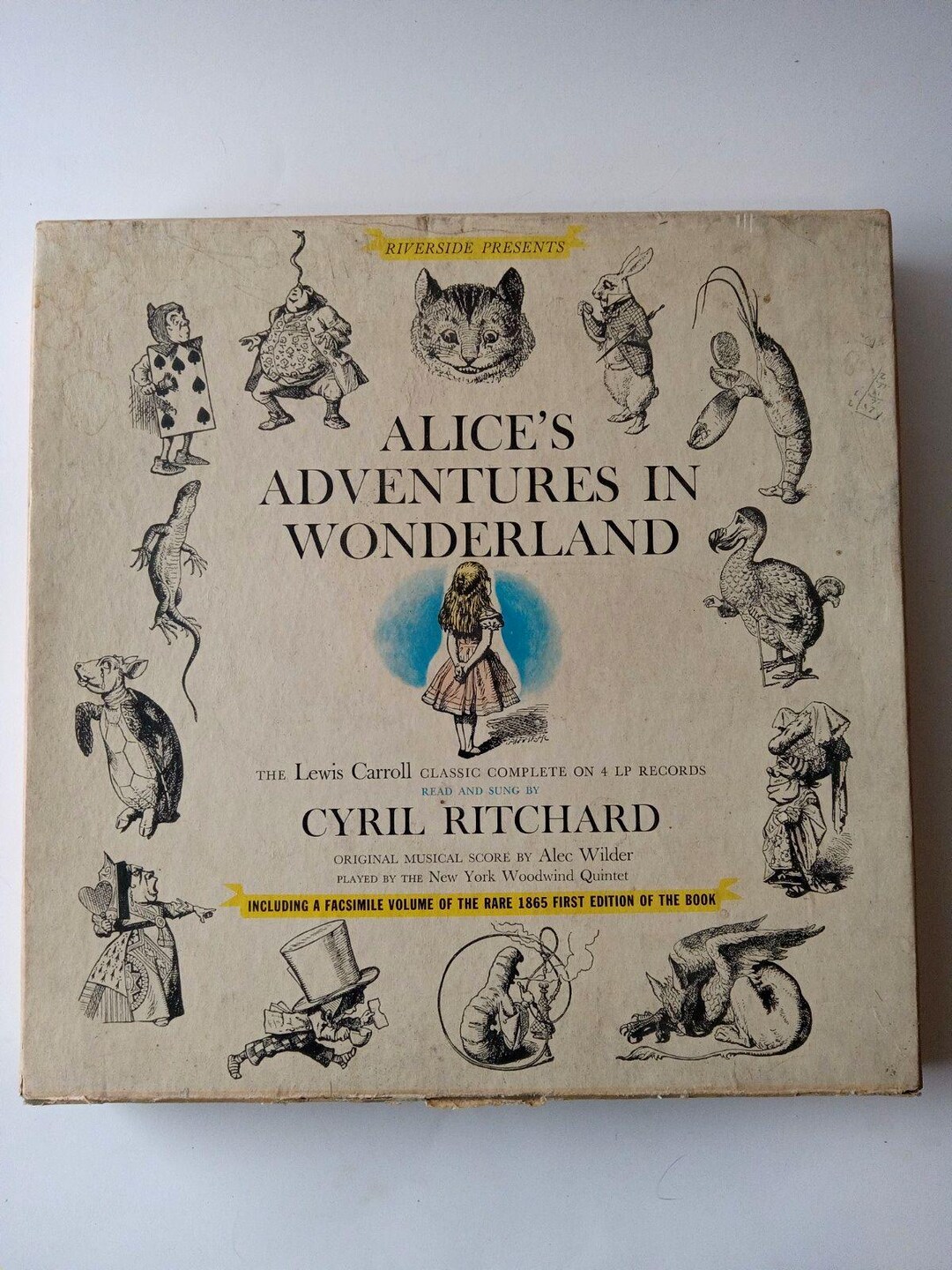 1950s Cyril Ritchard Alice's Adventures in Wonderland 4lps + Book - Etsy