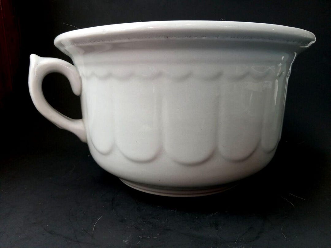 1800s Ironstone Semi-porcelain Chamber Pot W/ Handle - Etsy