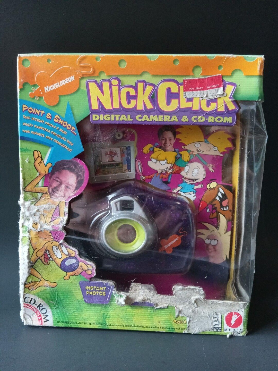 NIB 1999 Nickelodeon Nick Click Digital Camera & Cd-rom (as Is) Y2K ...