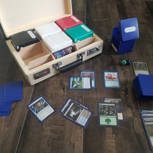 Commander Carrier - A Solid Wood Deck Box With Room for Six 100+ Deck ...