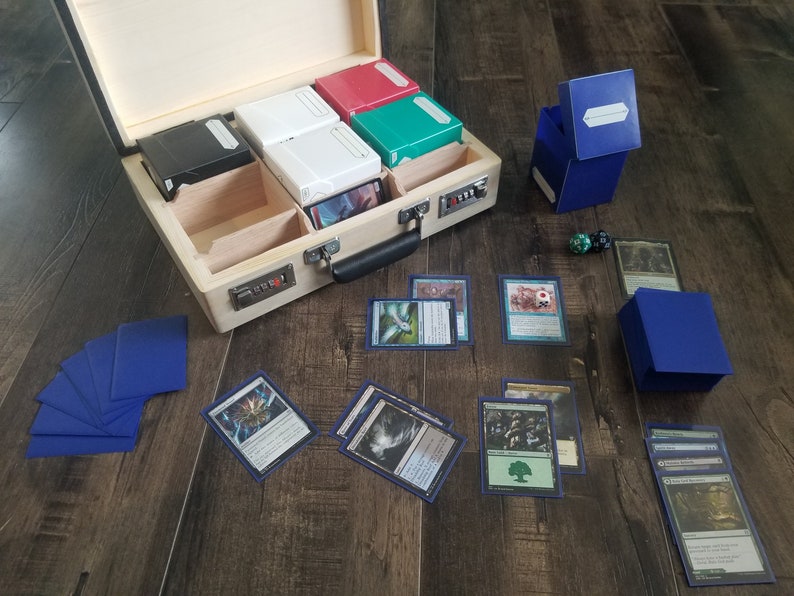 Commander Carrier - A Solid Wood Deck Box With Room for Six 100+ Deck ...