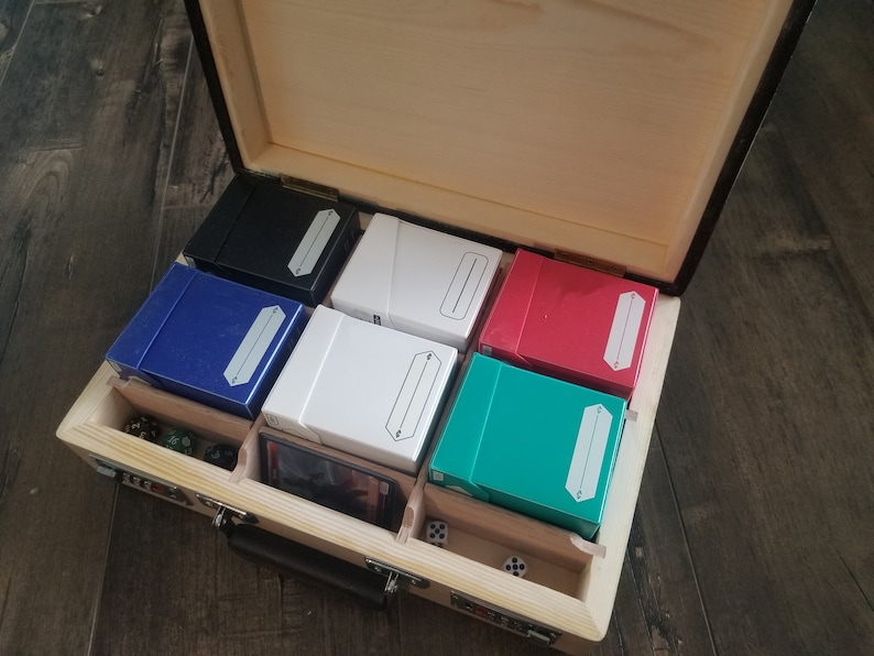 Commander Carrier - A Solid Wood Deck Box With Room for Six 100+ Deck ...