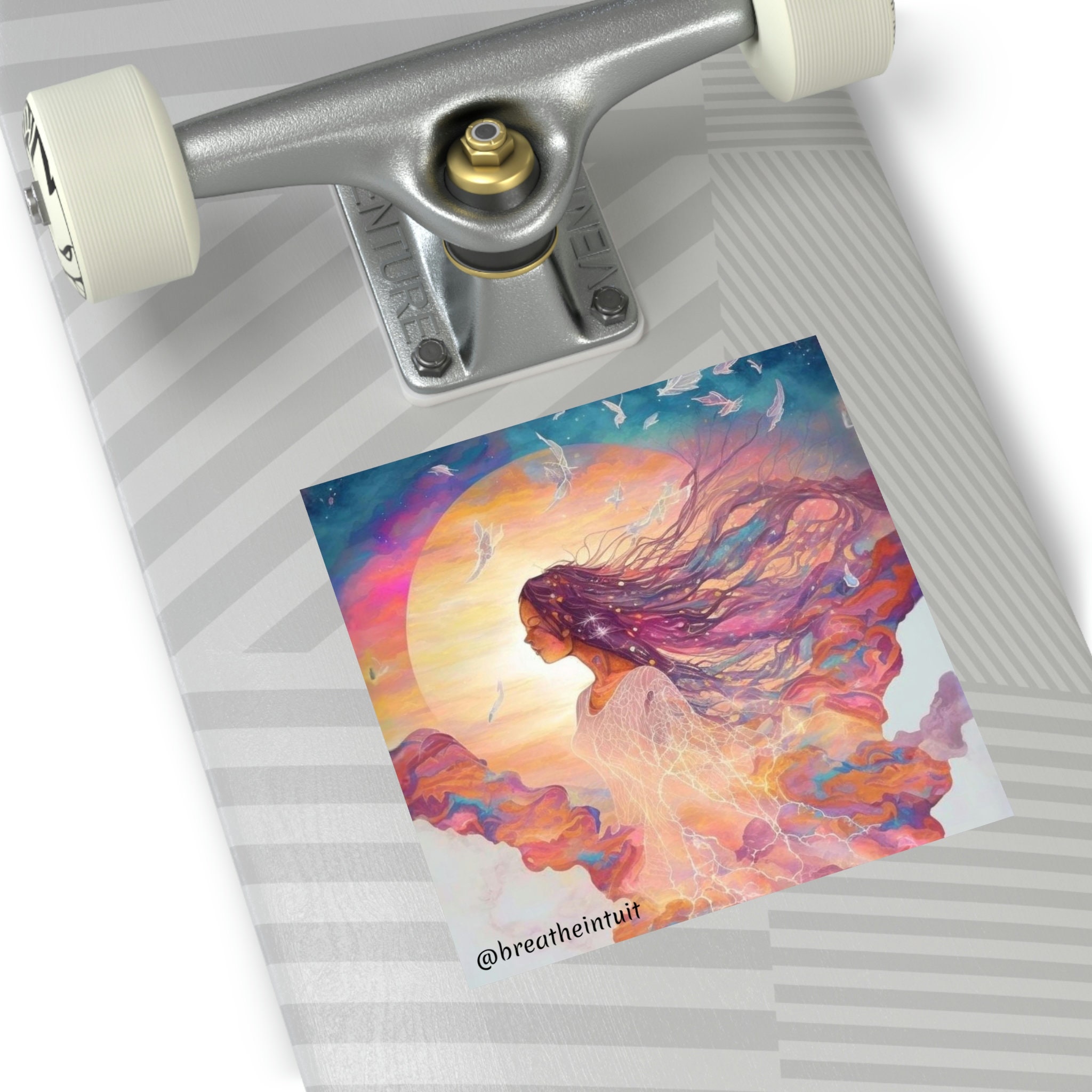 Cosmic Sticker, Weatherproof Indoor/outdoor Vinyl Sticker, Trippy ...