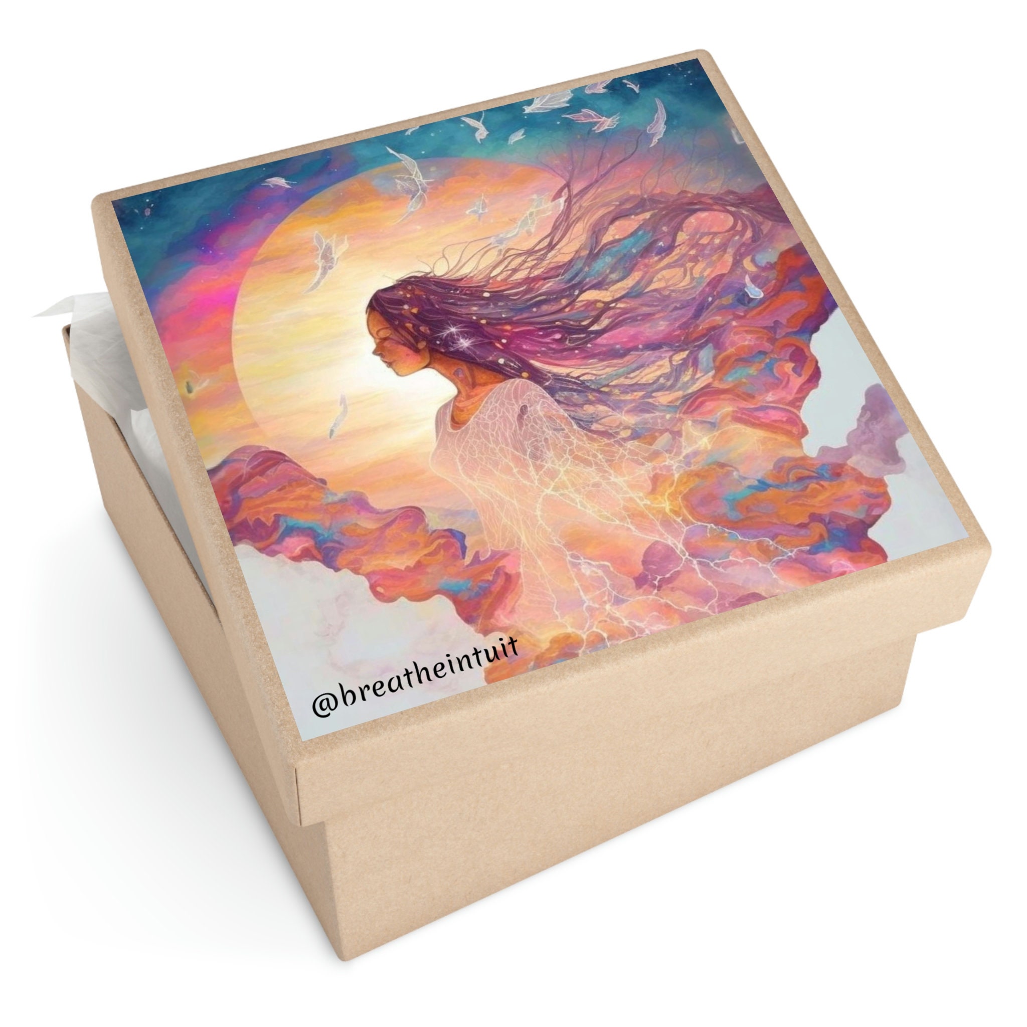 Cosmic Sticker, Weatherproof Indoor/outdoor Vinyl Sticker, Trippy ...