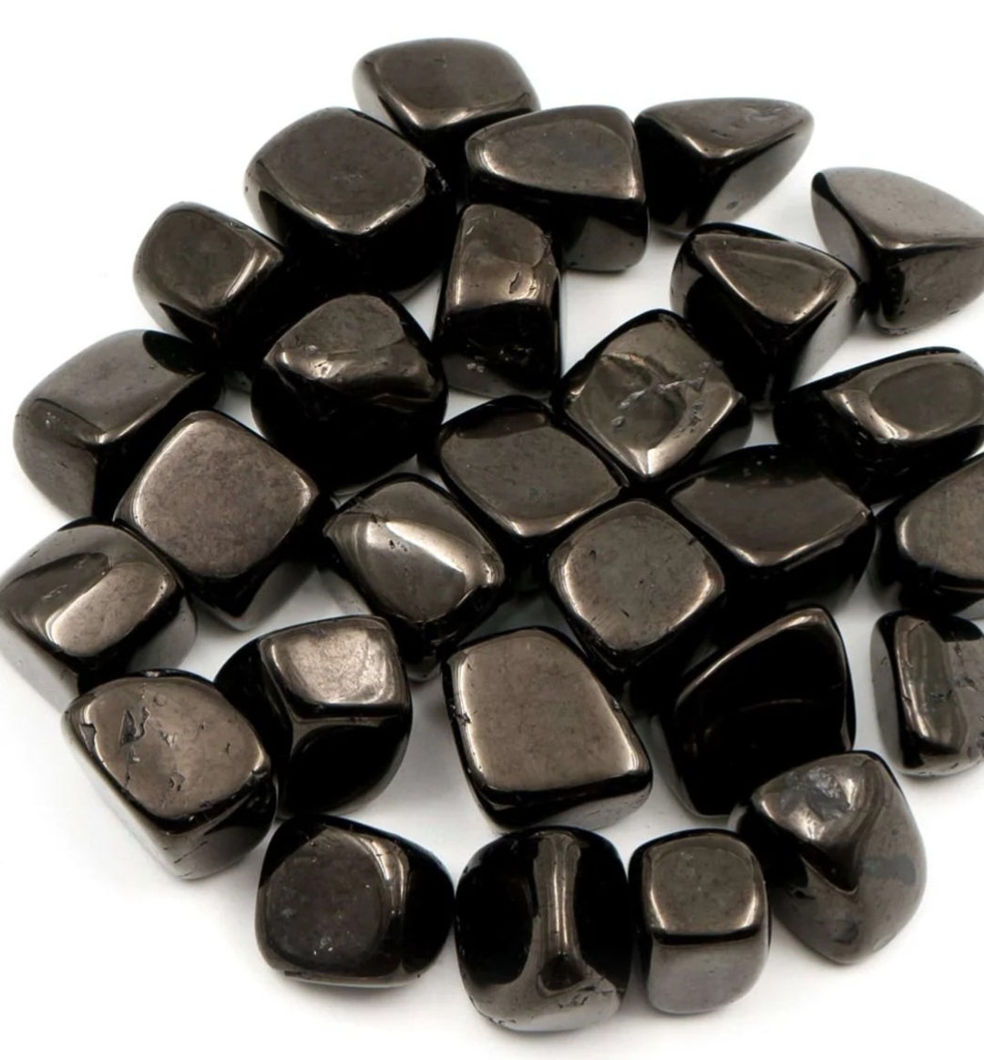 Jet Tumbled Stones - Etsy