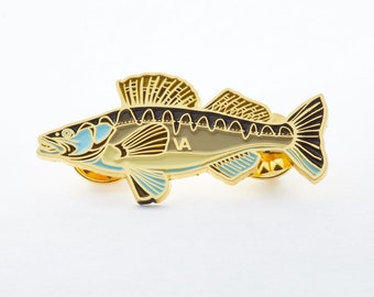 Pike, Enamel Pin, Angler Gift, Fishing Gifts for Men, Fish Pin - Etsy