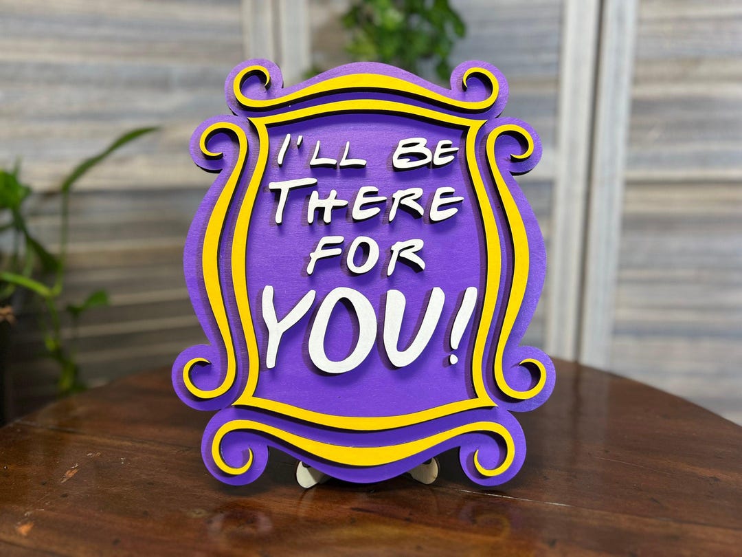 Friends TV Show Sign: Monica's Apartment Frame Decor - Etsy
