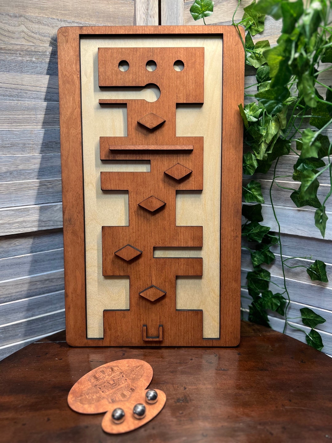 Survivor-inspired Large Version Cherry Plywood Table Maze: Perfect for ...